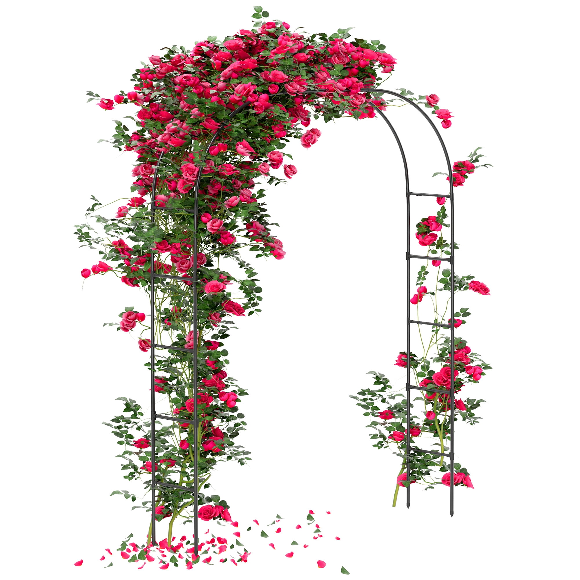 Click here for Outsunny 8ft Metal Garden Arch Trellis  Garden Arb... prices