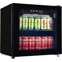 COLOZO Black Beverage Refrigerator Cooler, 96 Cans Freestanding Mini ...