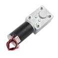 DC 24V 60RPM 8mmx14mm D-Shape Shaft Electric Power Worm Geared Motor ...