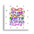 3drose, Summer Vibes Purple Text, Ribbons, Palms. Enjoy Summer Season ...