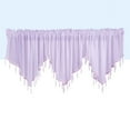 Farfi Solid Color Triangle Shape Kitchen Short Curtain Window Valance ...