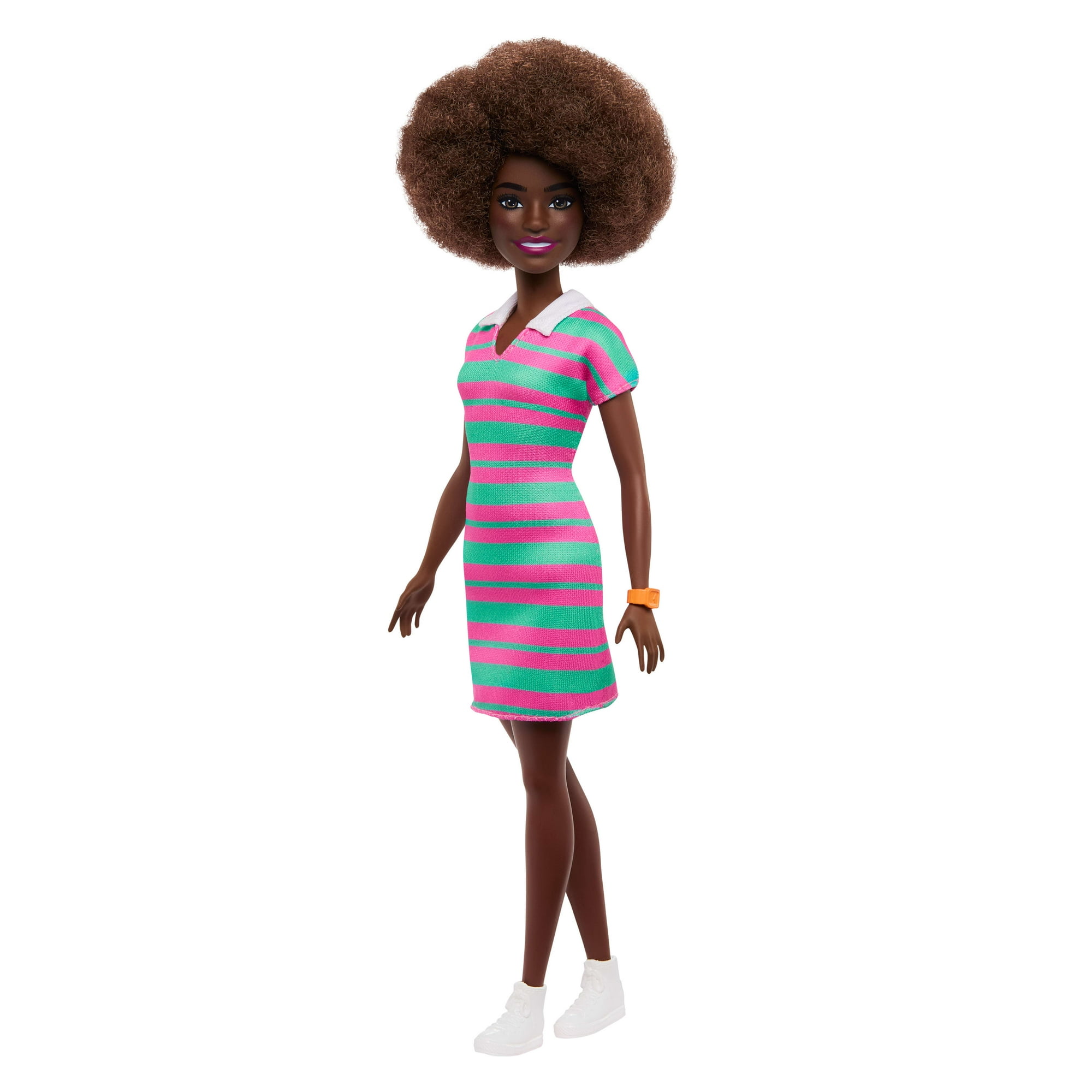 Click here for Barbie Fashionistas Doll #247 With Pink And Green... prices