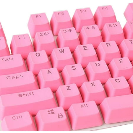Pink Keycaps, Keycaps, 106 Keys Solid Color Backlight Keycaps ...