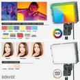 Bower 2-Pack LED Light Panel Kit with Tripod, Remote: Multicolor ...