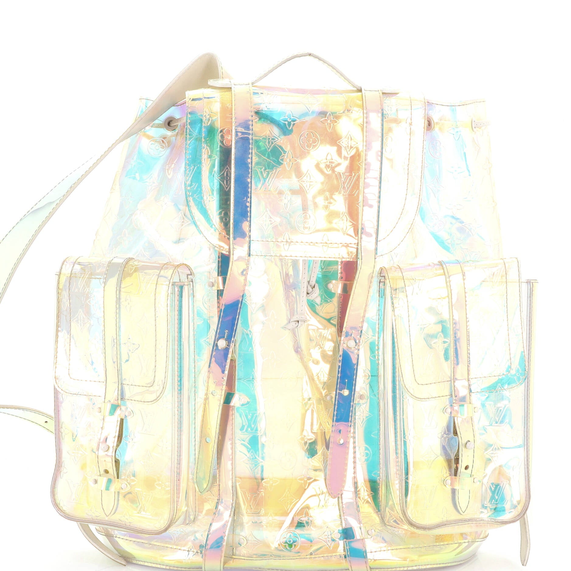 Pre-Owned Christopher Backpack Limited Edition Monogram Prism PVC GM By ...