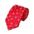 CAIXIA Men Christmas Tree Jacquard Silk Neck Tie Holiday Party Necktie ...