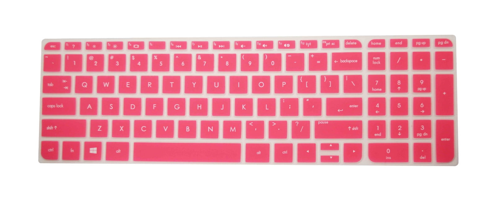 PcProfessional Hot Pink Ultra Thin Silicone Gel Keyboard Cover for HP ...
