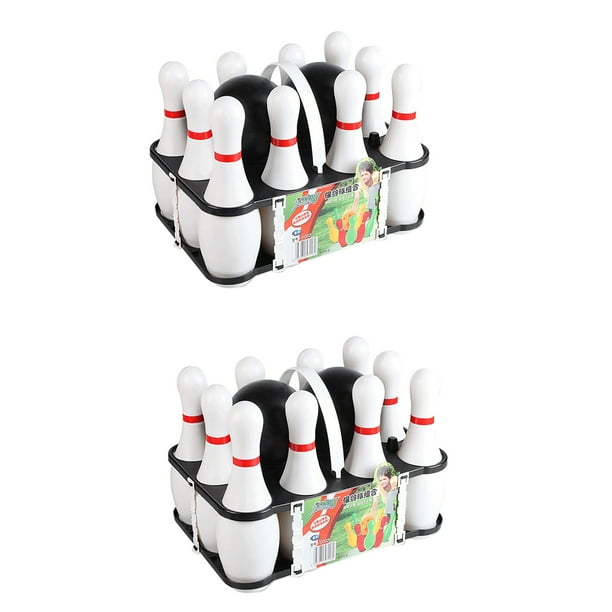 2 Set Bowling Set for Kids & Adults 4 Ball with 20 Pins for Family Kids ...