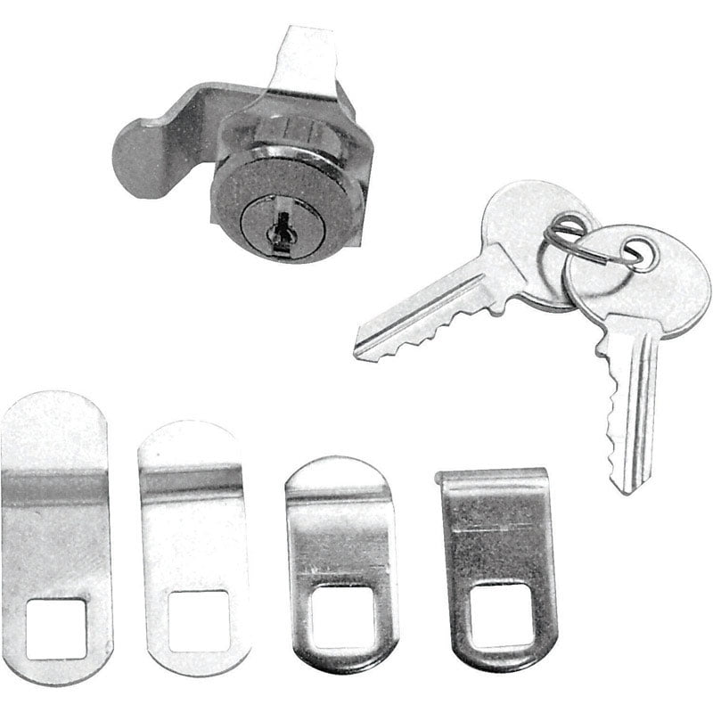 Mailbox Lock, 5 Cam, Nickle Finish, ILCO 1003M Keyway, Opens Counter ...