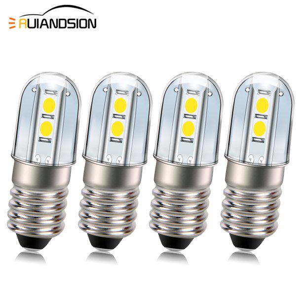 Ruiandsion E10 LED Bulb 120V AC 6000K Pour White Screw Base LED ...