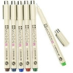 Sakura 30062 6-Piece Pigma Micron Ink Pen Set, Black - Walmart.com