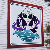 1pc Alien Stencils for Painting Reusable Alien and UFO Pattern Drawing ...