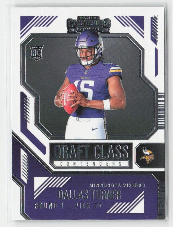 2024 Panini Contenders Dallas Turner #25 Draft Class Contenders ...