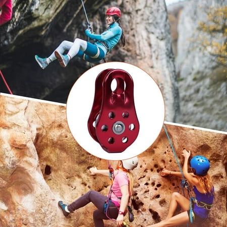 High-Strength Pulley Single Aluminum Rescue Pulley for Climbing Rescue ...