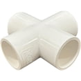 ERA, Schedule 40 PVC-U, 1" Cross, Pipe Fitting, (Socket Connection ...