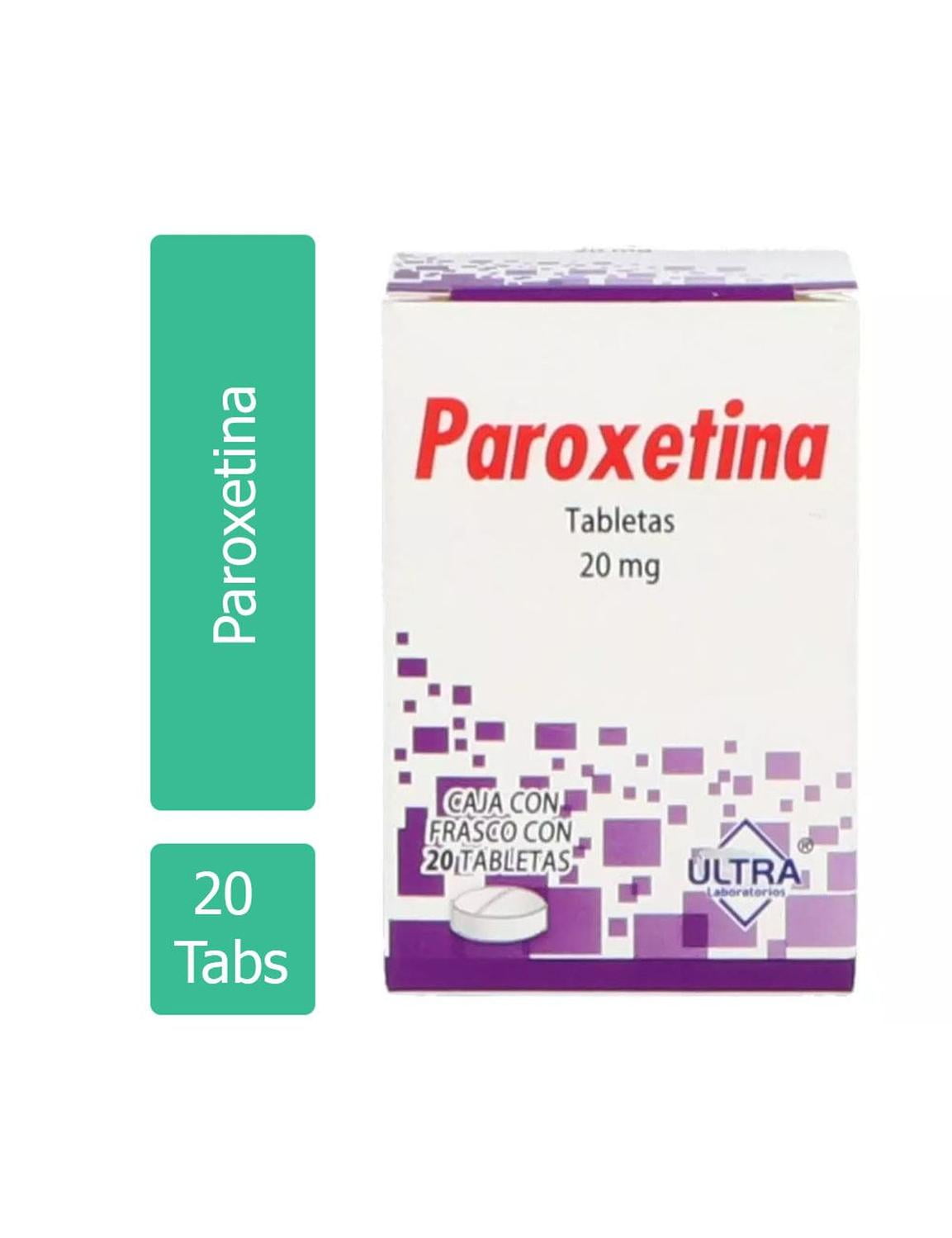 Paroxetina 20 mg. 20 Tabletas | Walmart en línea