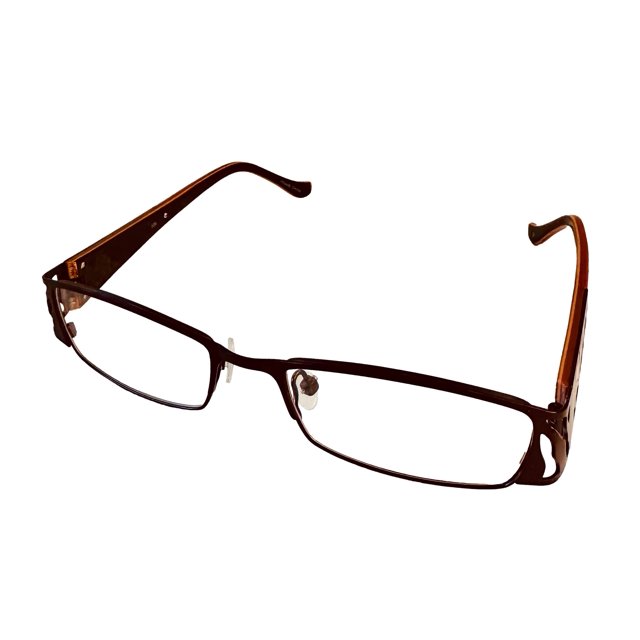 Cosmopolitan Rectangle Womens Brown Metal Eyewear Frame, C910. 51mm ...
