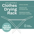 Home Intuition Foldable Clothes Drying Rack Dryer (White) - Walmart.com
