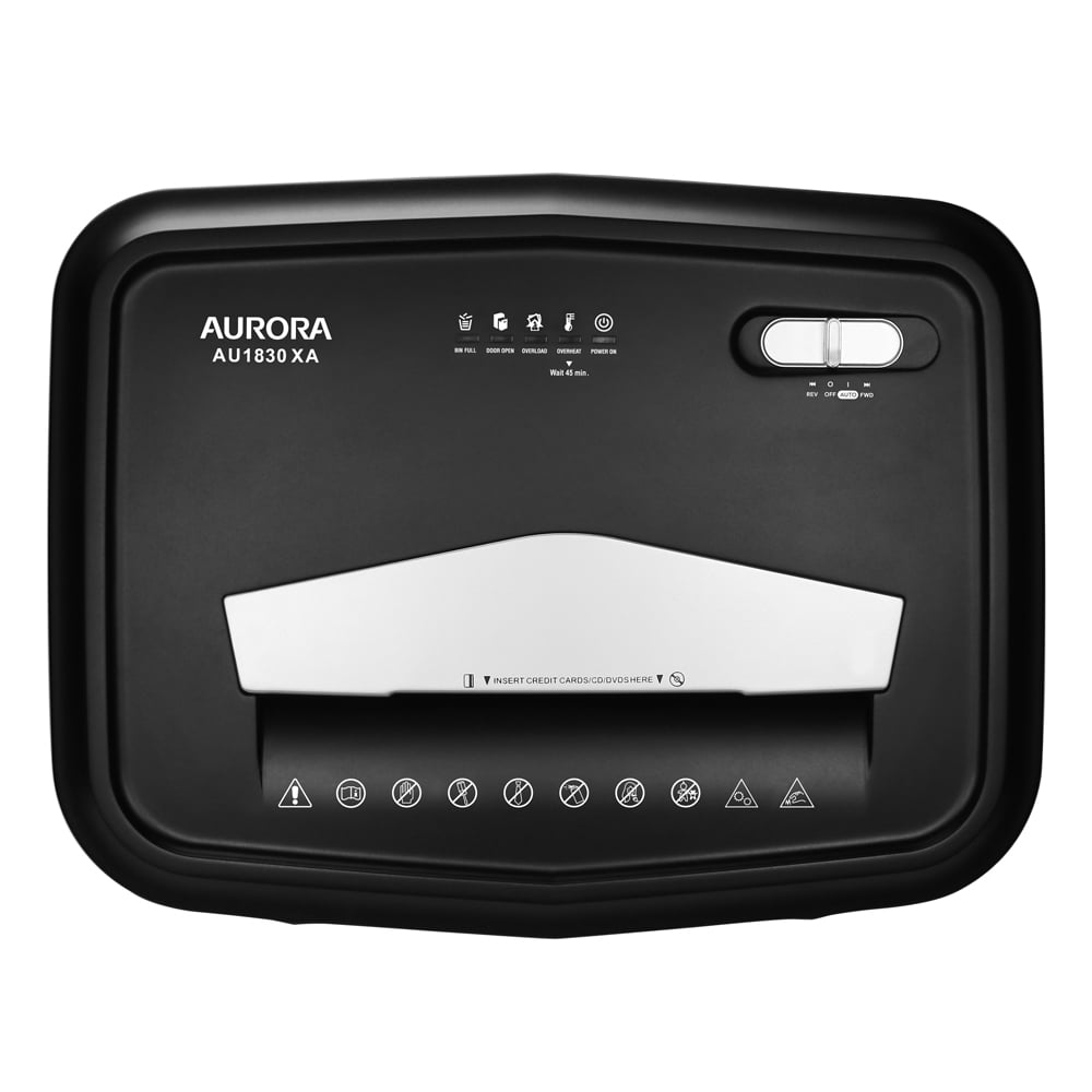 Aurora GB Heavy Duty Anti-Jam 18-Sheet Crosscut Shredder/30 Min Run Time/ 5-Gallon Pullout ...