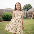 Girls Sleeveless Twirl Dress All Over Bird Dinosaur Nature Western ...