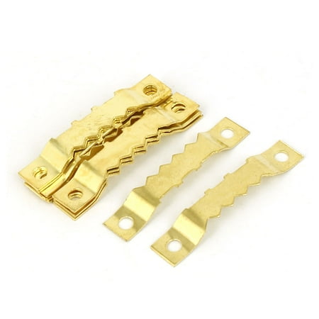 Unique Bargains 45mm x 8mm Double Hole Sawtooth Picture Frame Hanging ...