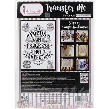 Dress My Craft Transfer Me Sheet A4-Peach Roses - Walmart.com
