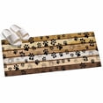 Cute Dog Paw Print Farm Wood Board Rectangle Area Rug 2x6ft,Living Room ...