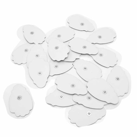 20 Pcs Bag Non Woven Fabric Button Type Electrode TENS Patch Electrodes ...