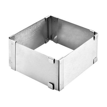 Uxcell Rectangle Cake Case Baking Ring Retractable Extendable Stainless ...