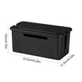 Power Strip Cable Management Box – Large Desktop Cord Organizer for ...