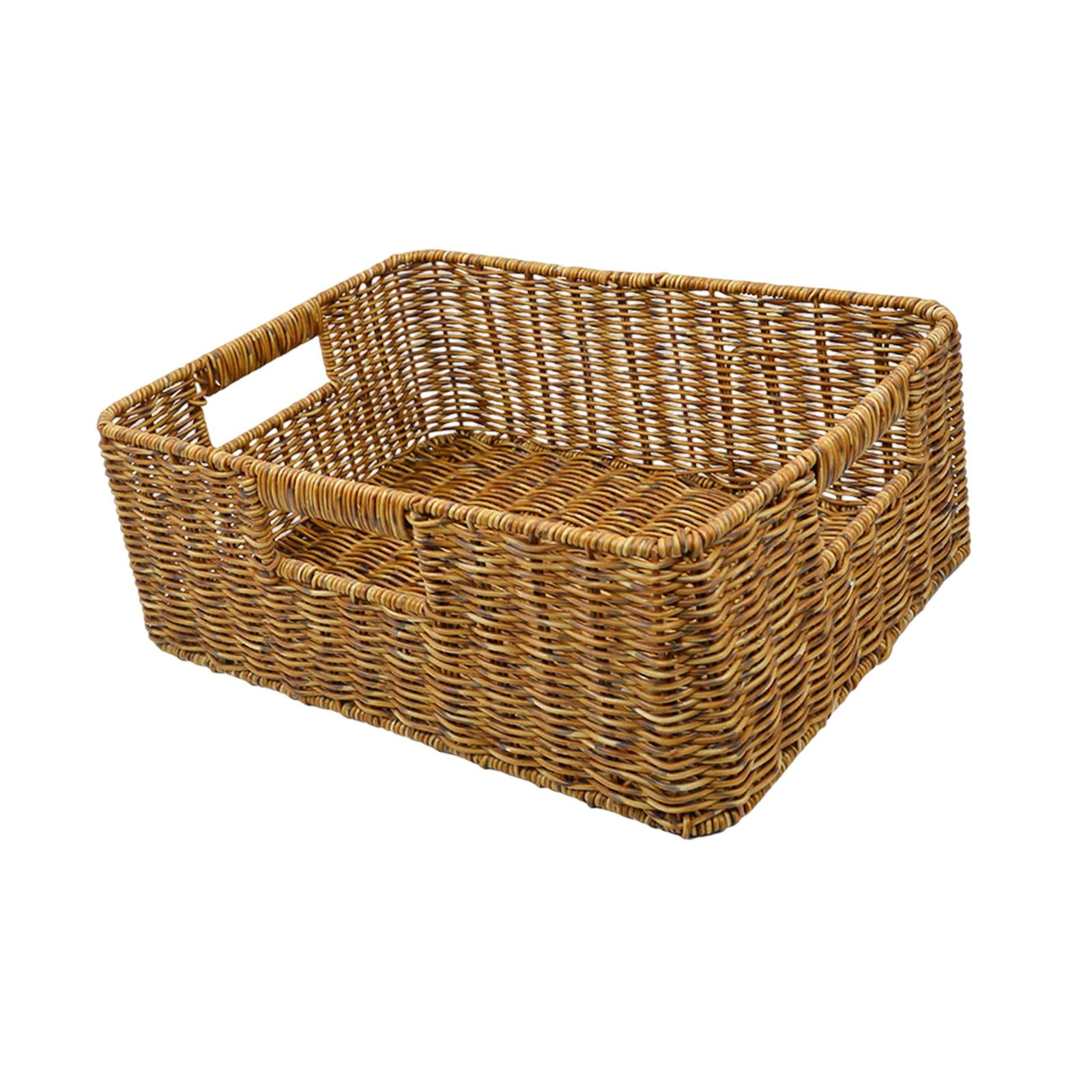 Click here for Lipstore Rattan Basket For Storage Rectangle Fruit... prices