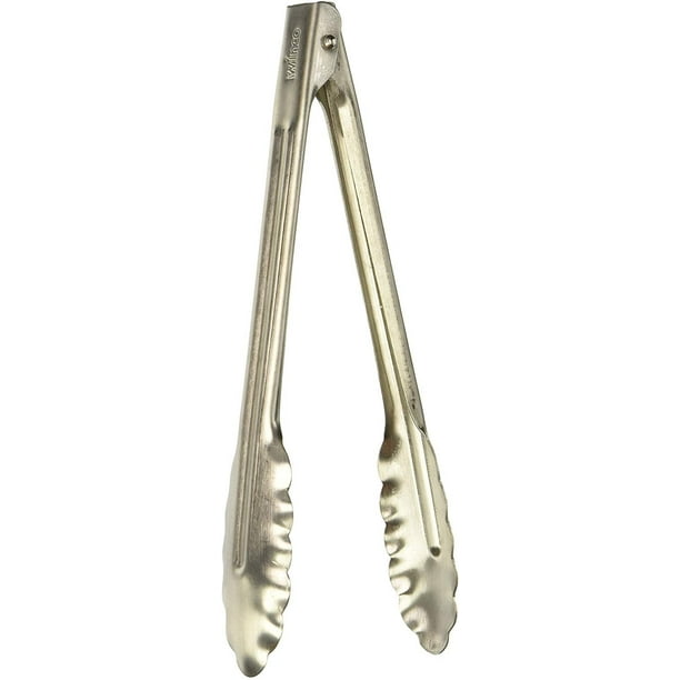 Winco UT-9 Coiled Spring Heavyweight Stainless Steel Utility Tong, 9 ...