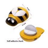 100Pcs Mini Wooden Bee Embellishments, Self-Adhesive, Flatback for ...