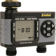 Melnor 73280 Digital Water Electronic Hose Timer, 4 Zone, Black/Gray ...