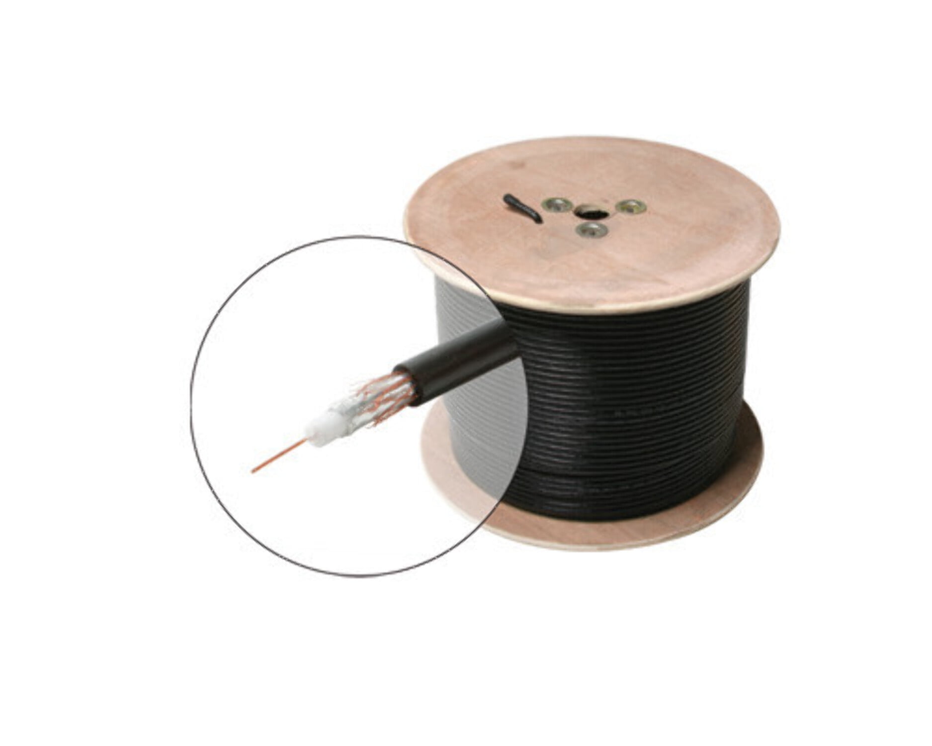 Steren 1000ft RG59 Coax Cable CCS Black Spool - Walmart.com