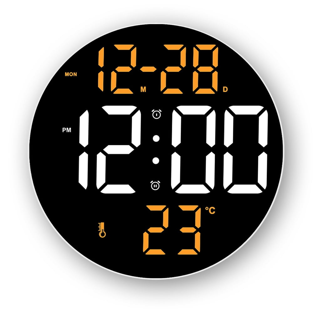 9-inch creative dual-purpose LED clock multi-function living room clock ...