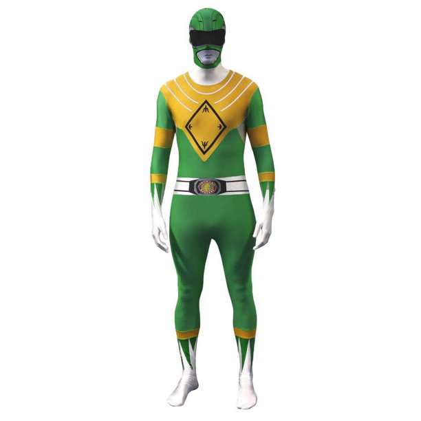 Morphsuits Green Power Ranger Costume Adult Bodysuit Superhero ...