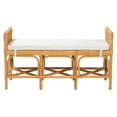 bali & pari Nairi Rattan BOHO Bench, Natural Brown - Walmart.com