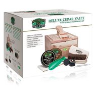 Kiwi Select Valet Kit with Shoe Care Accessories in Elegant Wooden Box ...