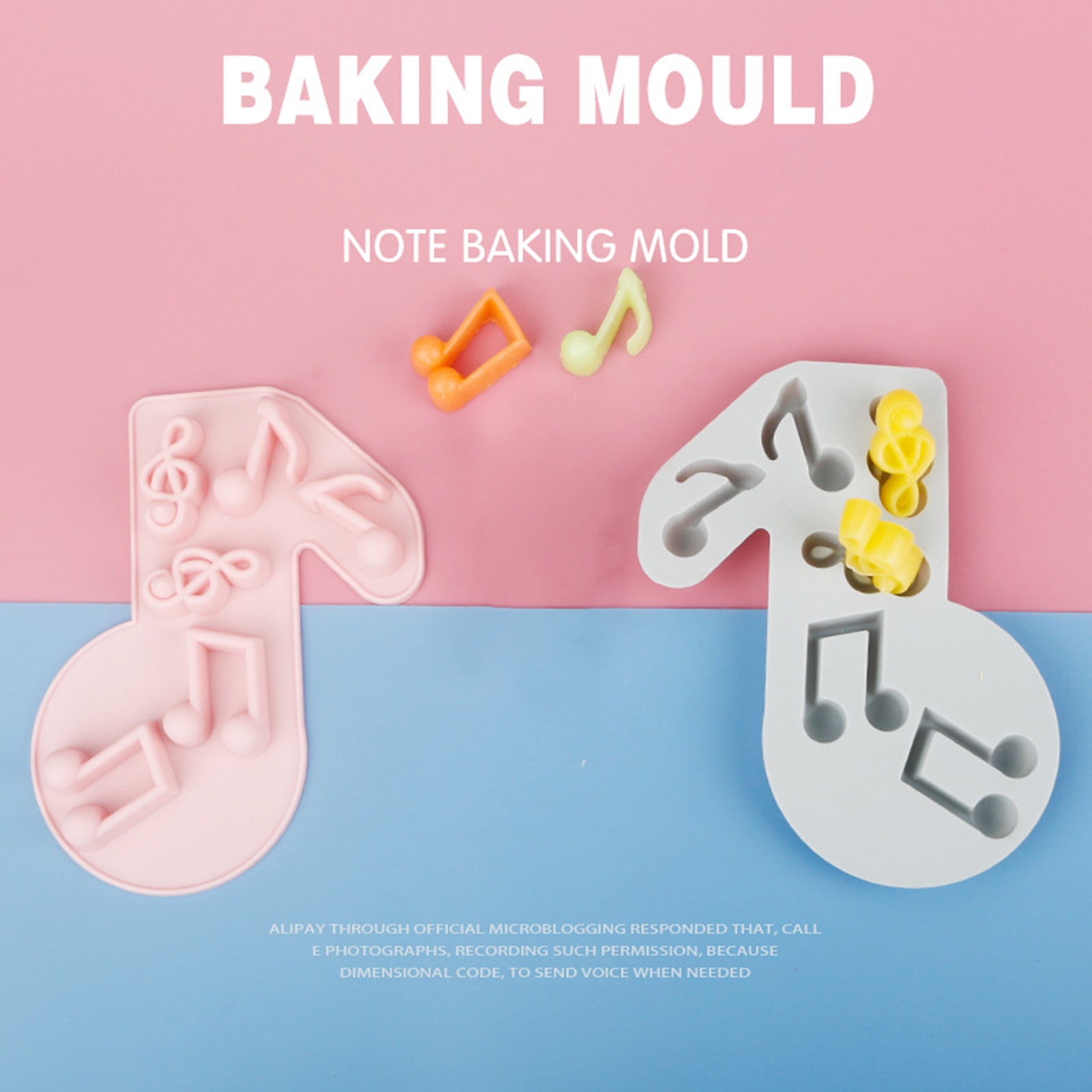 Music Note Fondant Mold Guitar Mold Guitar Cake Toppers Rock Cupcake ...