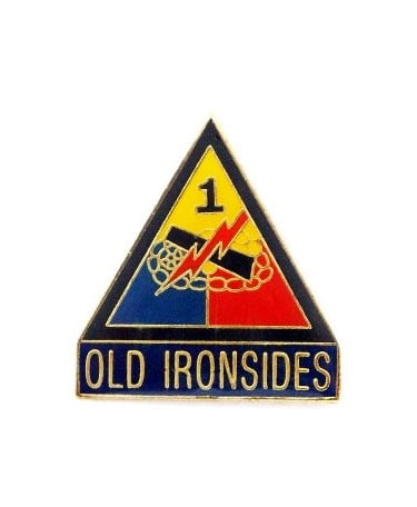 US Army 1st Armored Division Old Ironside Lapel Hat Pin PPM671 (pack of ...