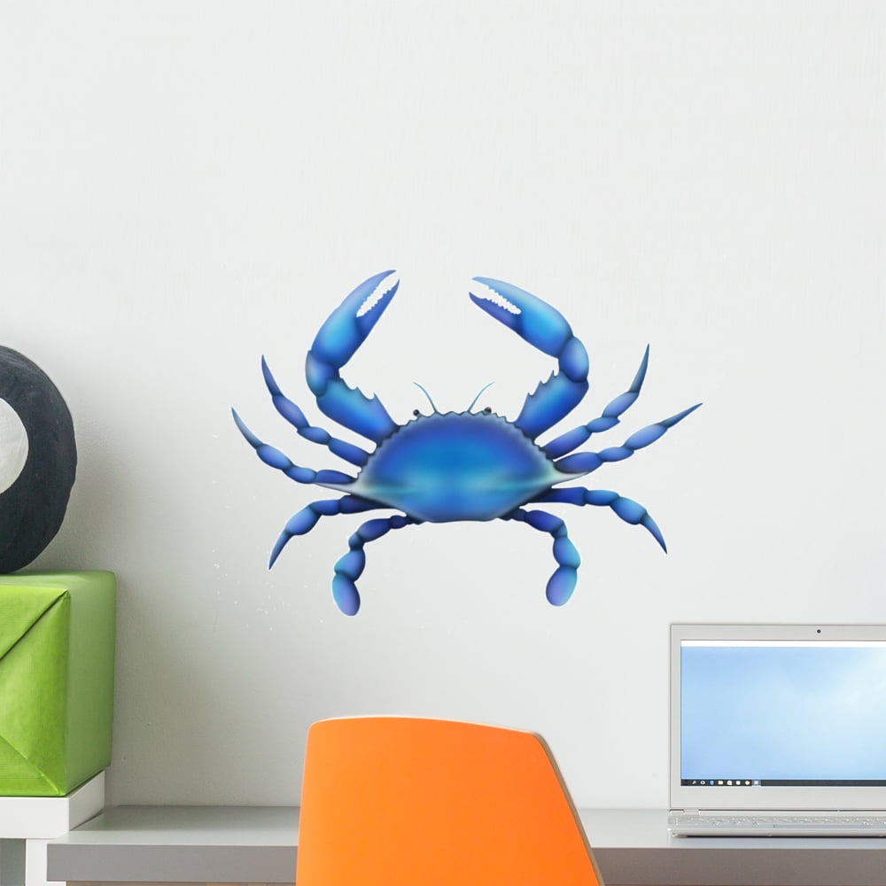 Eastern Blue Crab Wall Mural by Wallmonkeys Peel and Stick Graphic (18 ...