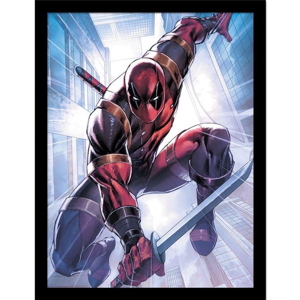 Deadpool Action Pose Framed Poster - Walmart.ca