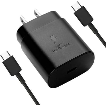Samsung 45W USB-C Super Fast Wall Charger with Adapter Plug & Cable - White - Walmart.com