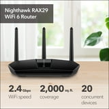 NETGEAR - Nighthawk AX2400 WiFi 6 Wireless Home Internet Router, 2 ...