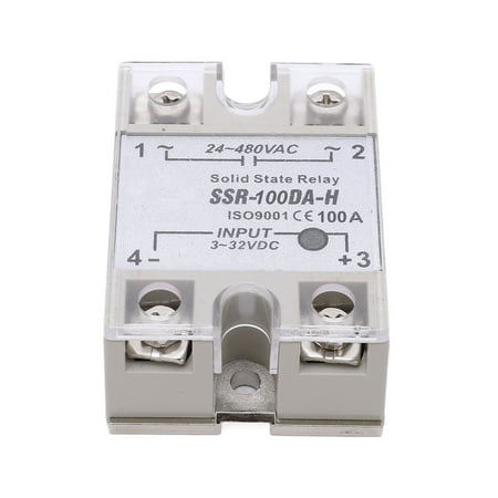 100A Solid State Relay, Corrosion Resistance Metal PBT DC3-32V Input ...