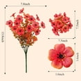 Artificial Fall Mums Flowers for Outdoor Decor, 12 Bundles Fake Autumn ...