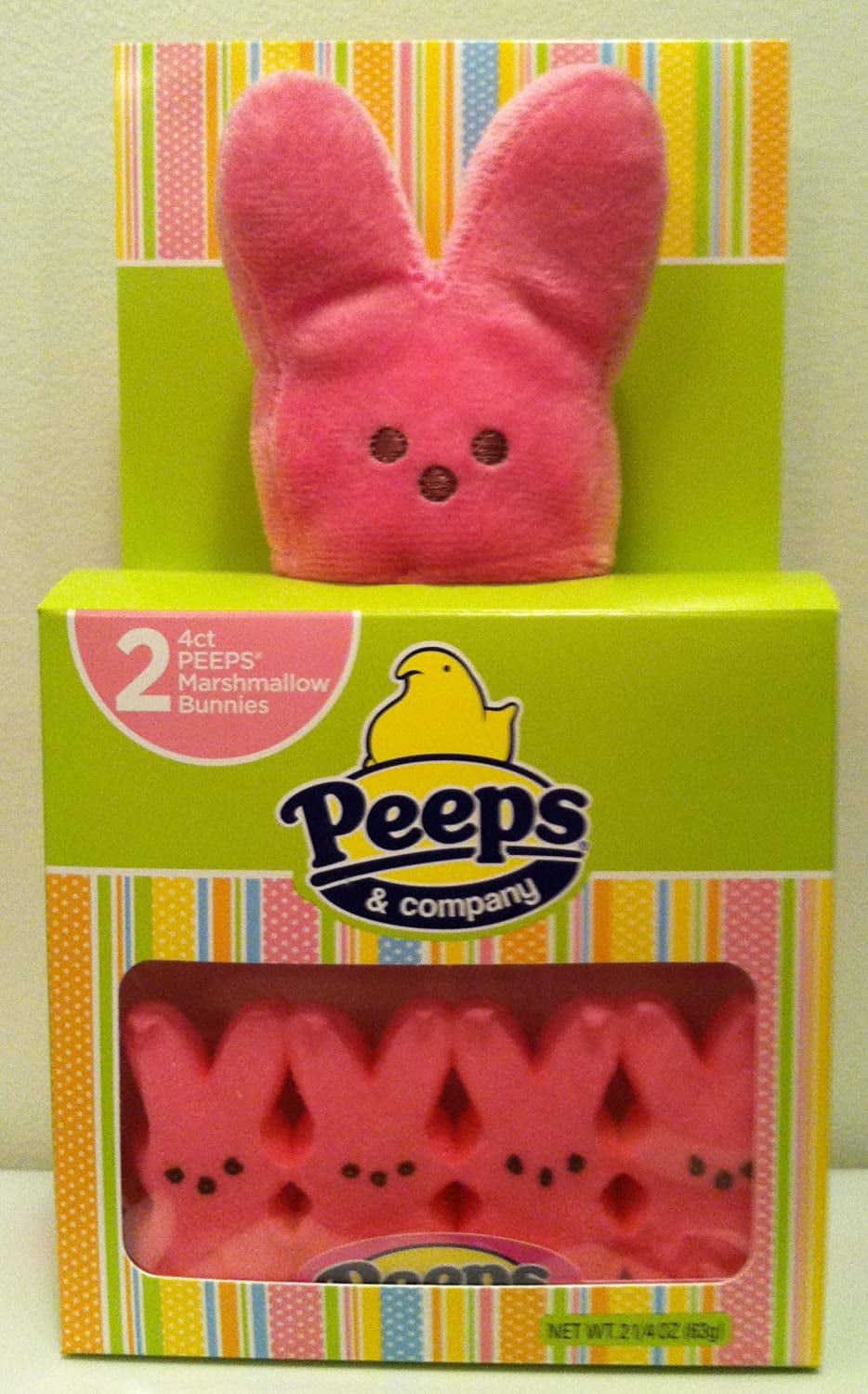 Peeps 8 Count with Plush Bunny (Pink) New - Walmart.com