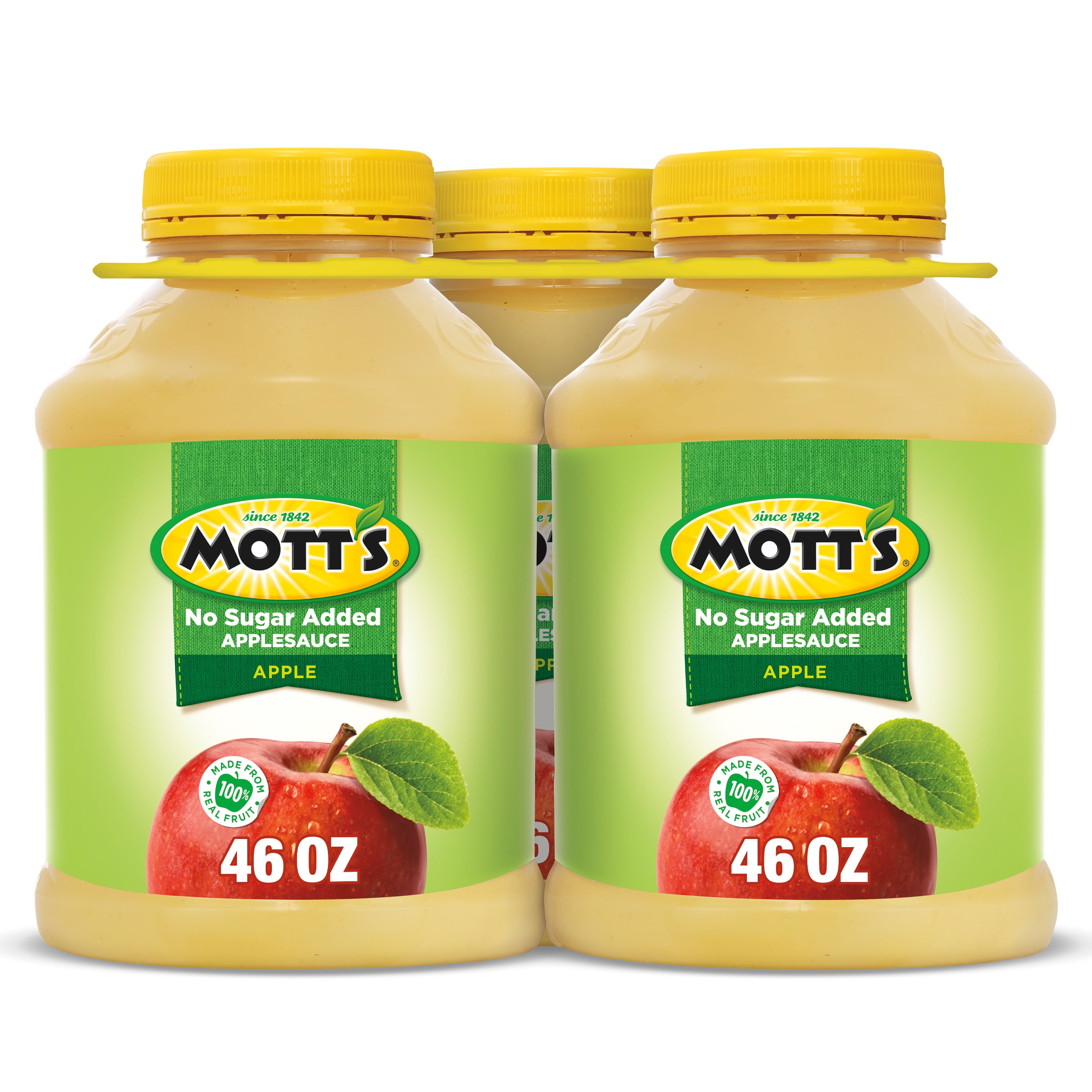 Mott's No Sugar Added Applesauce, 46 oz jars, 3 pack - Walmart.com