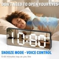 DAYBETTER Plug-in Alarm Clock, Large Digital Desktop Clock with clear ...